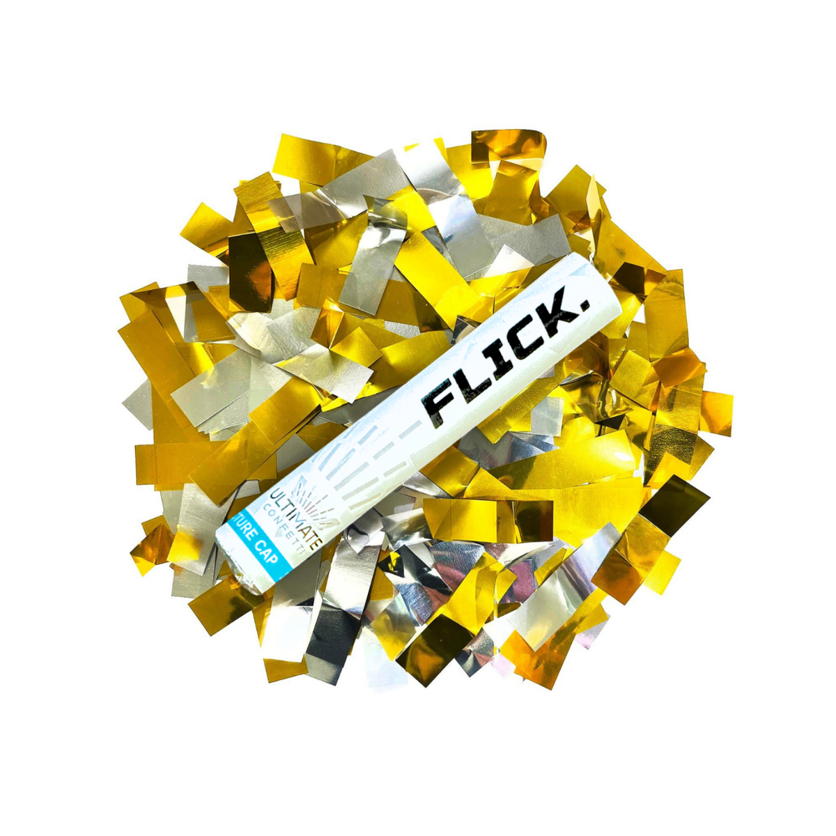 Gold & Silver - Metallic Confetti Flick Stick - NYE Party Favors ...