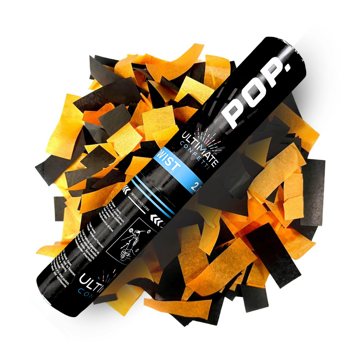 Halloween Orange and Black Tissue Confetti POP Cannon — Ultimate Confetti