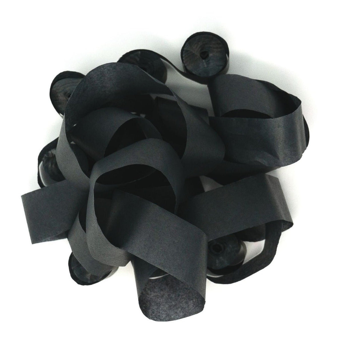 Black Tissue Paper Streamers - 30 Rolls — Ultimate Confetti