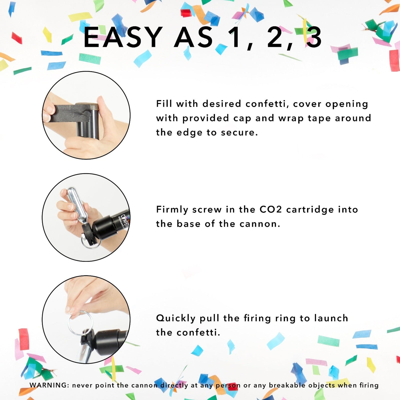 Handheld Confetti Cannon — Ultimate Confetti
