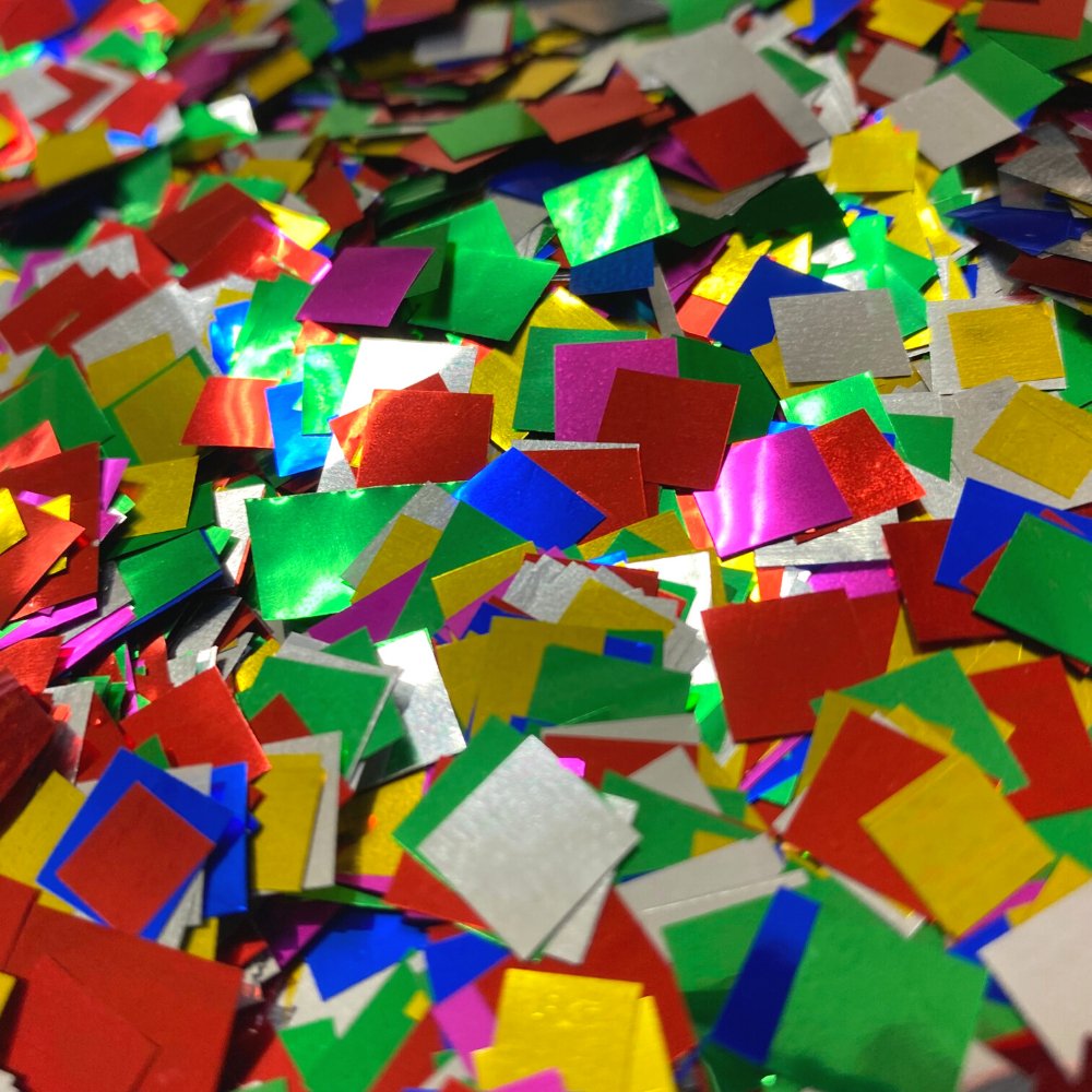 Rainbow Metallic Miniature Foil Confetti - 1lb — Ultimate Confetti