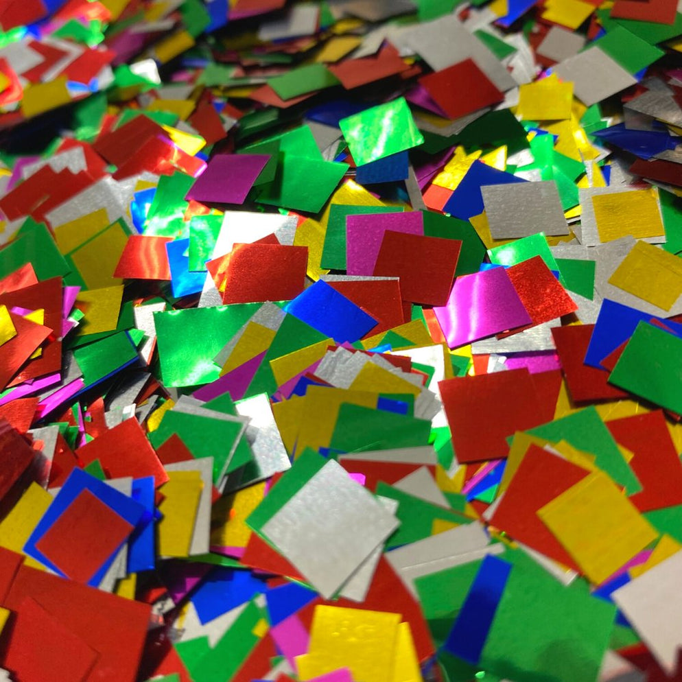 Rainbow Metallic Miniature Foil Confetti - 1lb — Ultimate Confetti