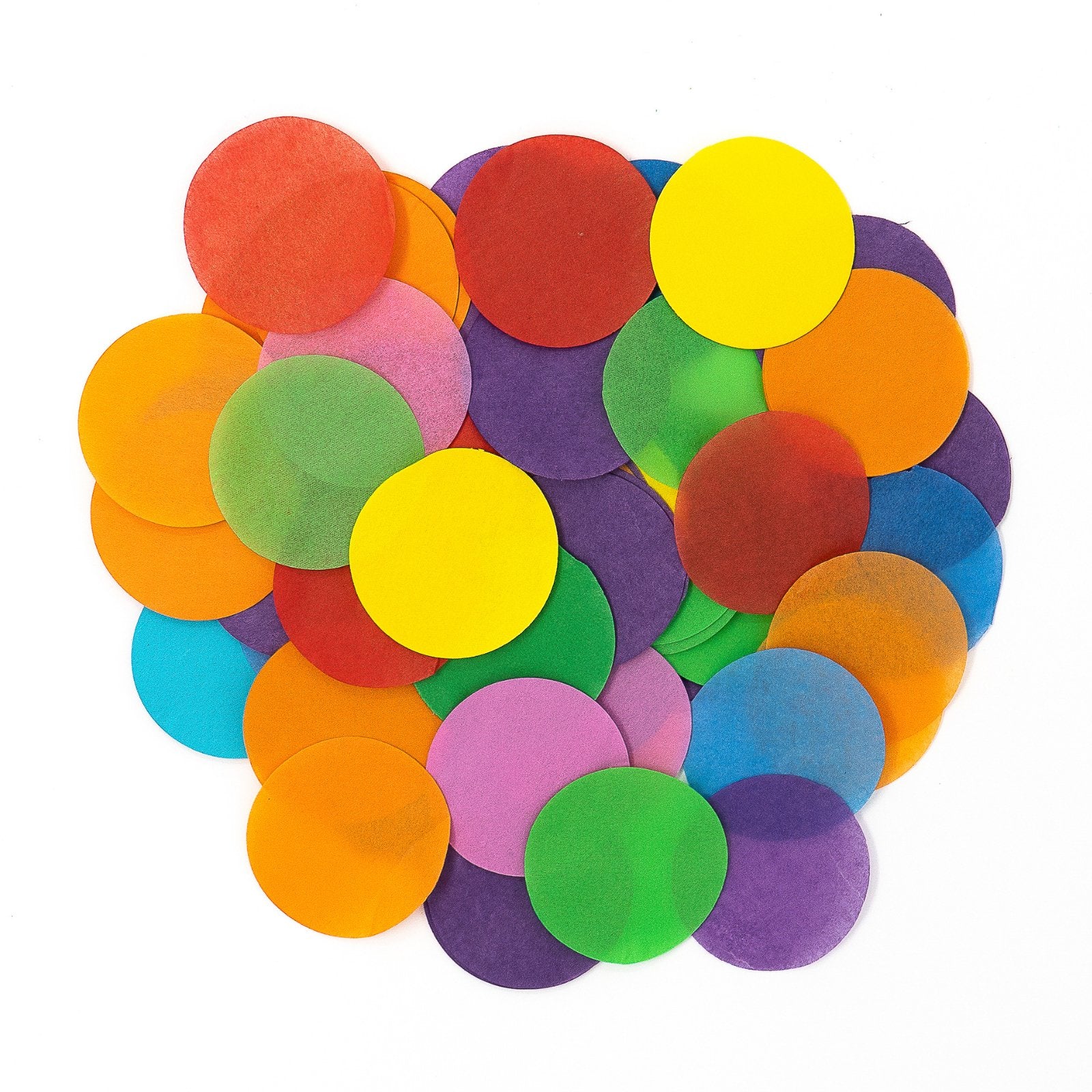 Round Rainbow Confetti (1lb) — Ultimate Confetti