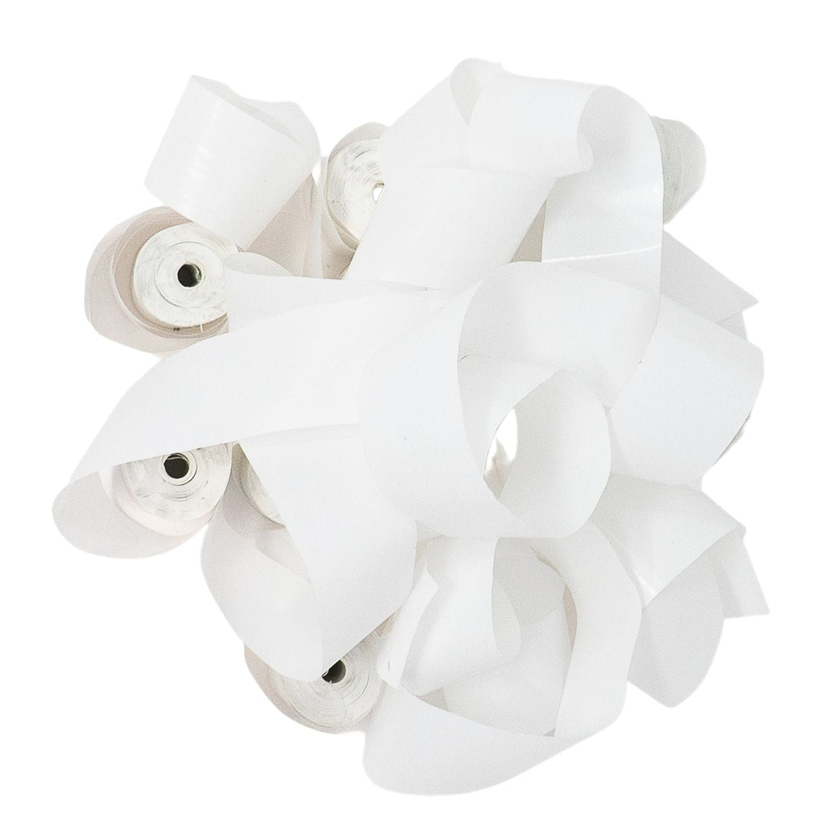 White Metallic Streamers - 20 Rolls (1" x 30') — Ultimate Confetti